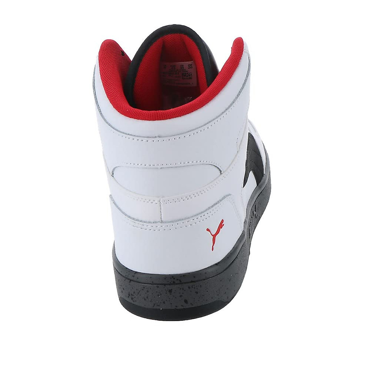 PUMA Rebound Layup Elevated Puma White/Puma Black/for All Time Red 11 D (M)