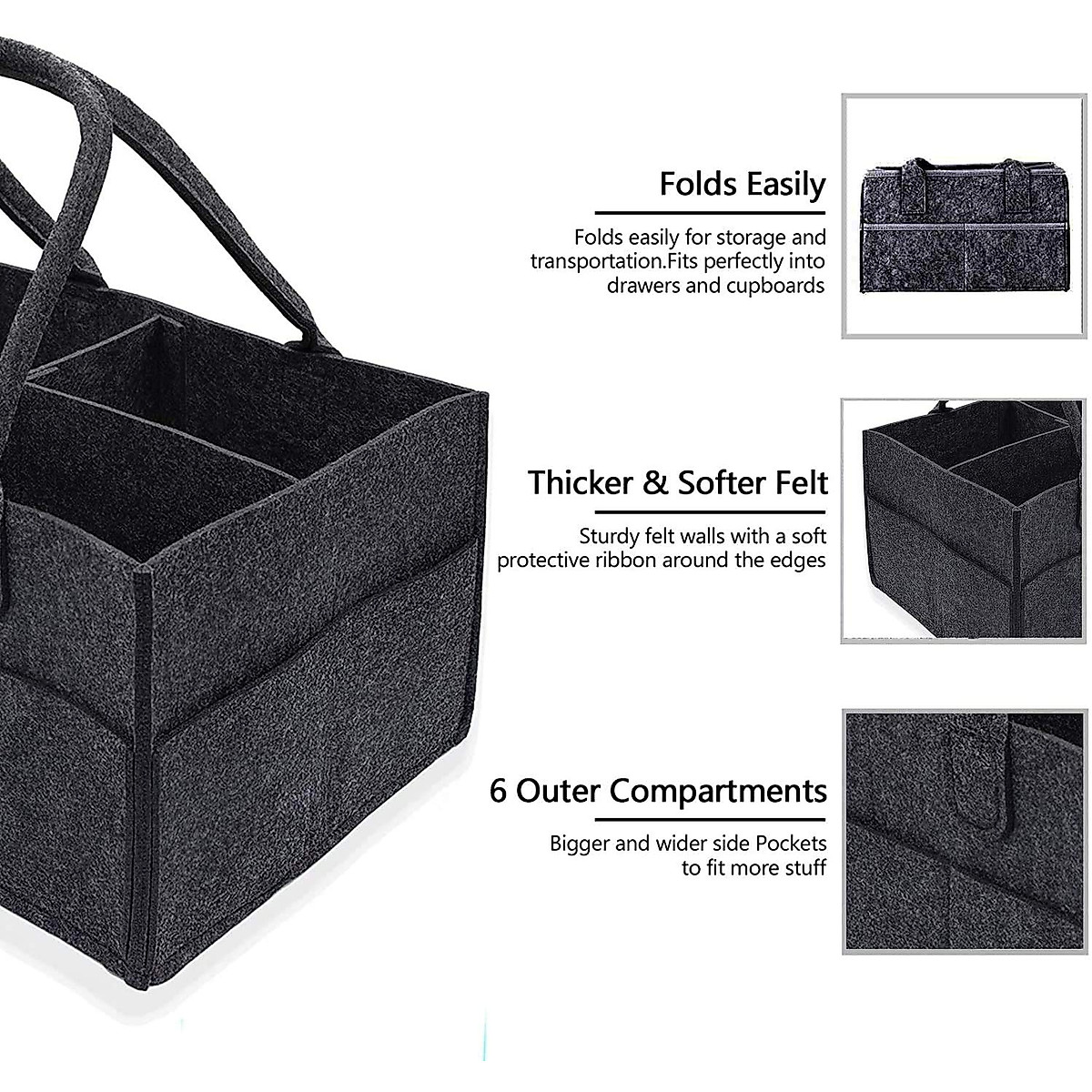 Felt Diaper Bag-Portable Diaper Bag-Kindergarten Storage Box|Handicraft Storage Bag