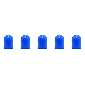 Dark Blue Bulb Covers Caps Boots 5-Pack 10mm T3.25, G3.25, fits 193, 194, 44