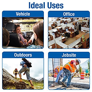 First Aid Only 290 Piece All-Purpose First Aid Kit with Magnetic Safety Light