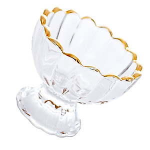 Cabilock Clear Tumblers Clear Pudding Bowls Ice Cream Cup Paper Cup Glass With Cover Mini Measuring Cups Glass