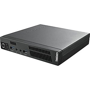 Lenovo ThinkCentre M910q Tiny Desktop 10MV000NUS - Intel Core i5-7500T Processor, 8GB RAM, 256GB PCIe SSD, Windows 10 Pro (Renewed)