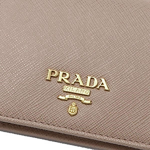 Prada Portafoglio Vertical Caramel Vitello Move Leather Flap Wallet 1MV204