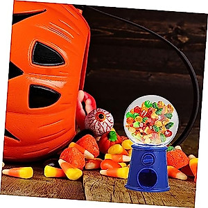 CHILDWEET 8pcs Mini Machine Rn Cake Topper Plastic Piggy Bank Mini Candy Plastic Gumball Machine for Kids Snack Dispenser Kids Piggy Bank Gumballs Machines Playthings Candy Twisting