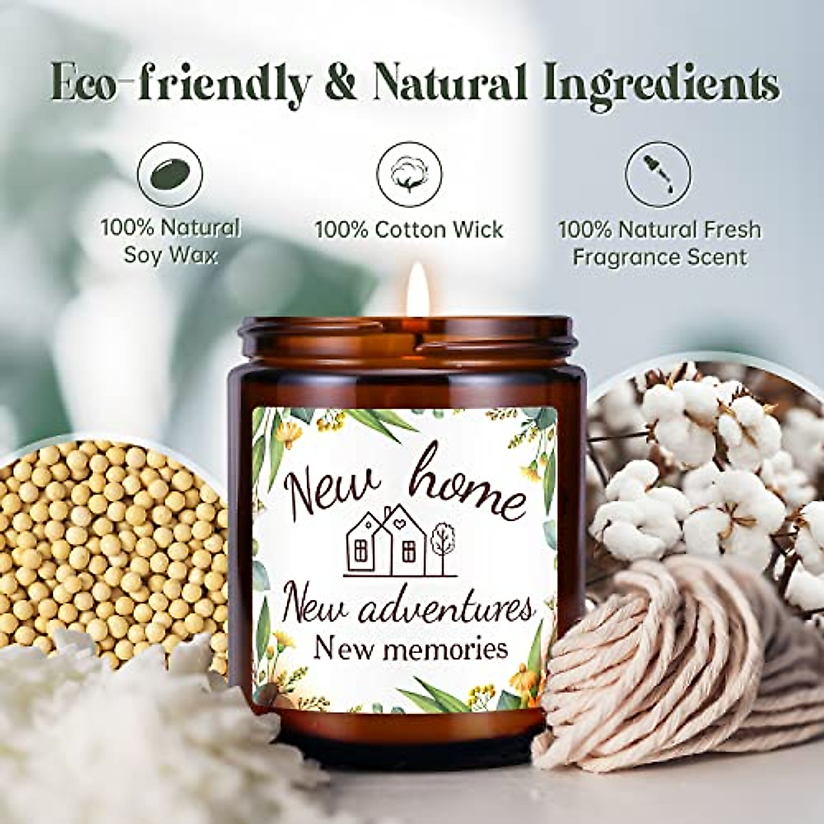 UOKPT House Warming Gifts New Home - Unique Lavender Scented Candle Presents for First Apartment Funny Housewarming Gift Ideas for New Homeowner Best Friend Women Men Couples Neighbor Guys