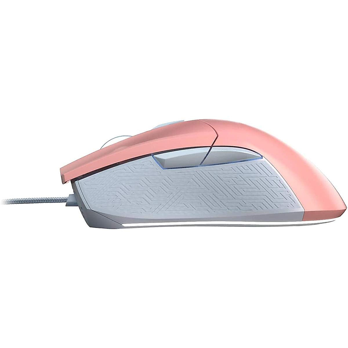 ASUS Optical Gaming Mouse - ROG Gladius II Origin Limited Edition PNK | Ergonomic Right-handed PC Gaming Mouse for FPS Games | 12000 DPI Optical Sensor | Aura Sync RGB, ROG Armoury II | Pink