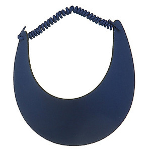 MG Women's Cotton Solid String Sun Visor Hat