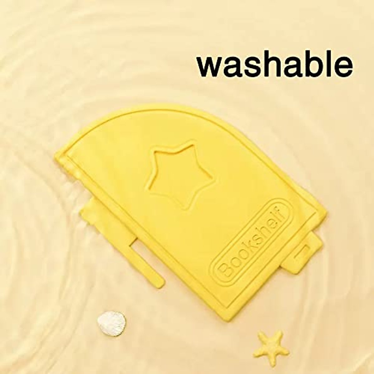 IOCCIOBB Bookcases Rotating Bookshelf Landing 360° Household Multi-Layer Picture Book Storage Rack Saves Space Rack (Color : Yellow, Size : 53 * 68cm)