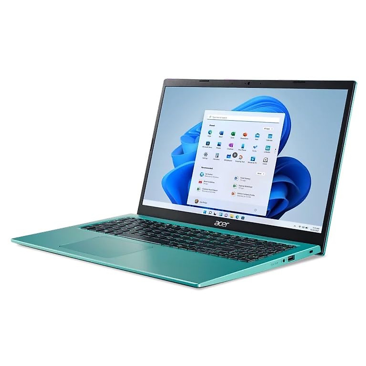acer Aspire 3 Slim Essential Laptop, 15.6" Full HD Display, 20GB RAM, 1TB SSD Storage, Intel Core i3 Processor, Rj-45 Ethernet, HD Webcam, HDMI, Long Battery Life, Windows 11, Teal, w/GM Accessory