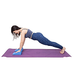 Lumia Wellness Yoga Foam Wedge Blocks, Pelvic Sacral Block, Non-Slip Bottom, Calf Raise, Squat Block, Wrist Support, Pilates