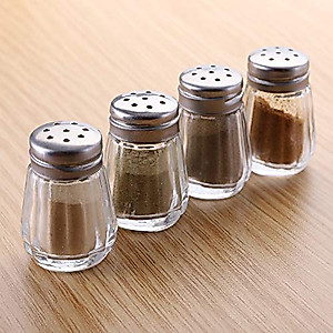 TOPZEA Set of 30 Salt and Pepper Shakers, 0.5 Oz Mini Clear Salt and Pepper Holders Spice Shaker Glass Kitchenware for Home, Wedding, Car Camping, RV, Beach Vacation