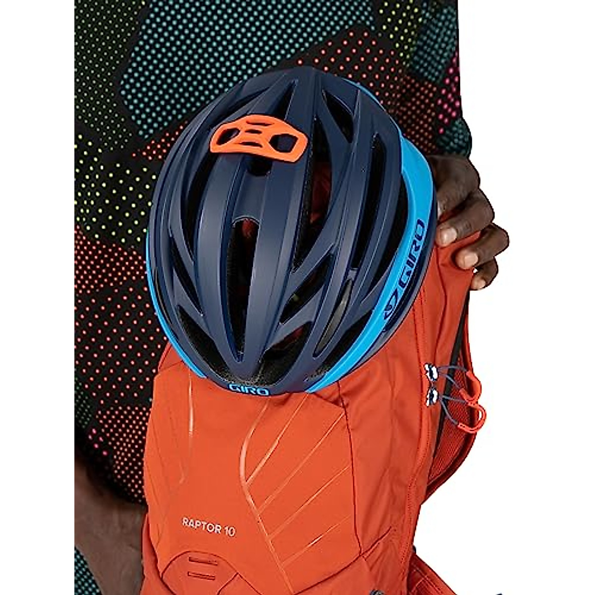 Osprey Raptor 10L Men's Biking Backpack with Hydraulics Reservoir, Firestarter Orange, One Size
