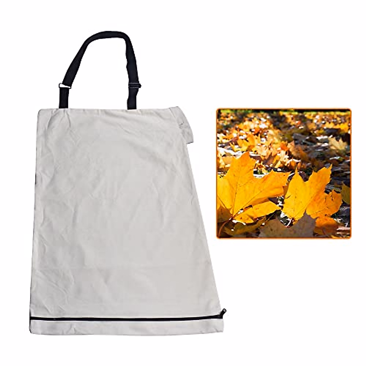 LIZEWEI Universal Leaf Vacuum Blower Bag/Bottom Debris Dump Bag Large Capacity Replacement Collection Bag with Zippered, Used with Various Brands of blowers/vacs with The 3.5 inch Opening