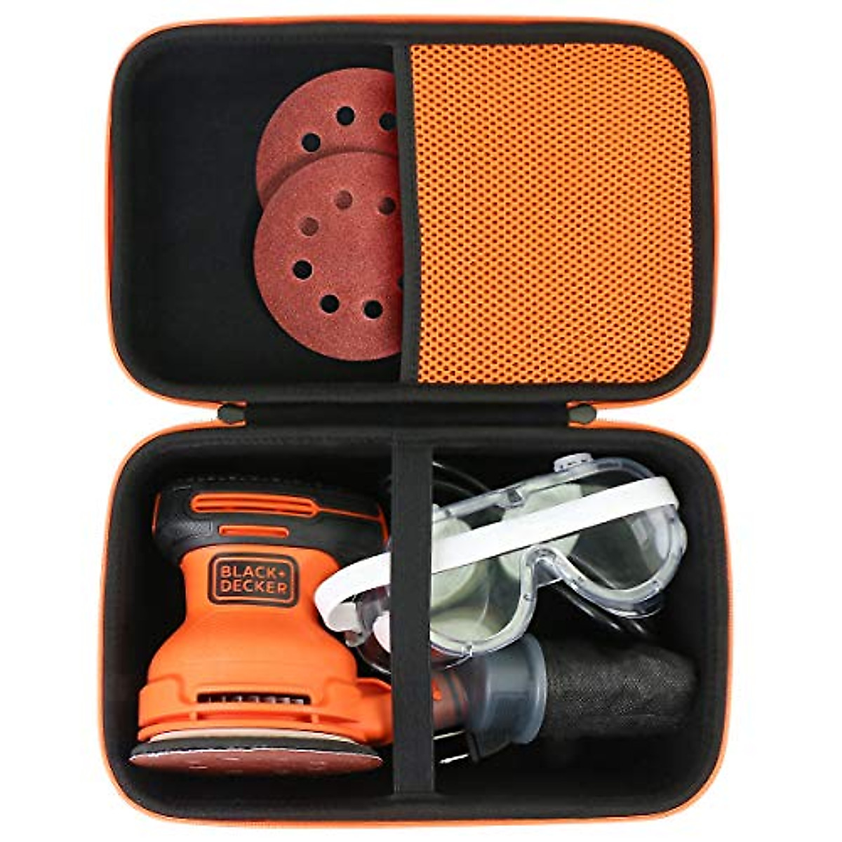 Aenllosi Hard Carrying Case Compatible with BLACK+DECKER Random Orbit Sander BDERO100