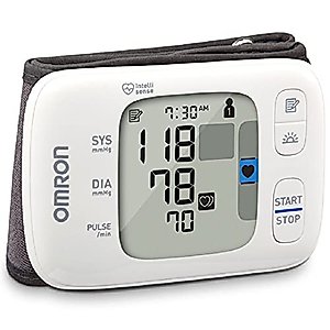 OMRON Gold Blood Pressure Monitor, Portable Wireless Wrist Monitor, Digital Bluetooth Blood Pressure Machine, Stores Up To 200 Readings for Two Users (100 readings each)
