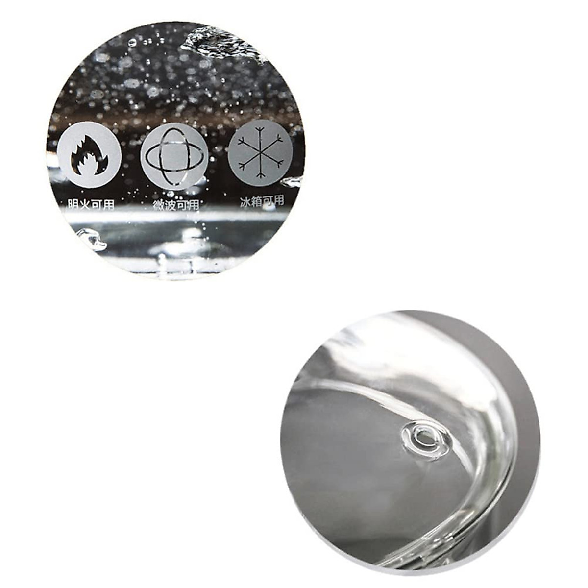 DOITOOL Glass Saucepan with Cover, Clear for Cooking on Stove, 1 Liter Glass Cooking Saucepan for Pasta Noodle, Soup, Milk, Tea (14 x 19.5 x 16cm)