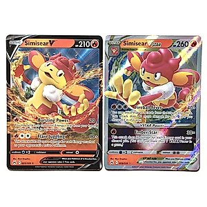 Simisear V & VSTAR - 023/159 - Crown Zenith - Pokemon Ultra Rare Card Lot