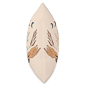 Goddess Mystical Aesthetic Celestial Goddess Aesthetic Boho All Seeing Eye Moon Phases Throw Pillow, 18x18, Multicolor