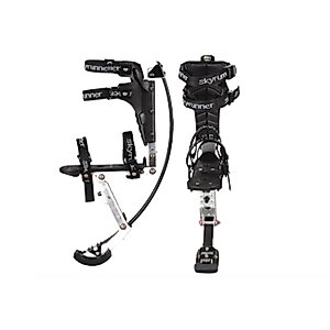 Skyrunner Iconiciris Kids/Child Youth Kangaroo Shoes Jumping Stilts Fitness Exercise (66-110lbs/30~50kg) (black)