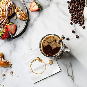 Comfy Package [1000 Count] White Beverage Napkins 1-Ply Bulk Cocktail Napkins, Restaurant Bar Paper Napkins