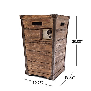 Christopher Knight Home Alice Outdoor Fire Pit, Brown