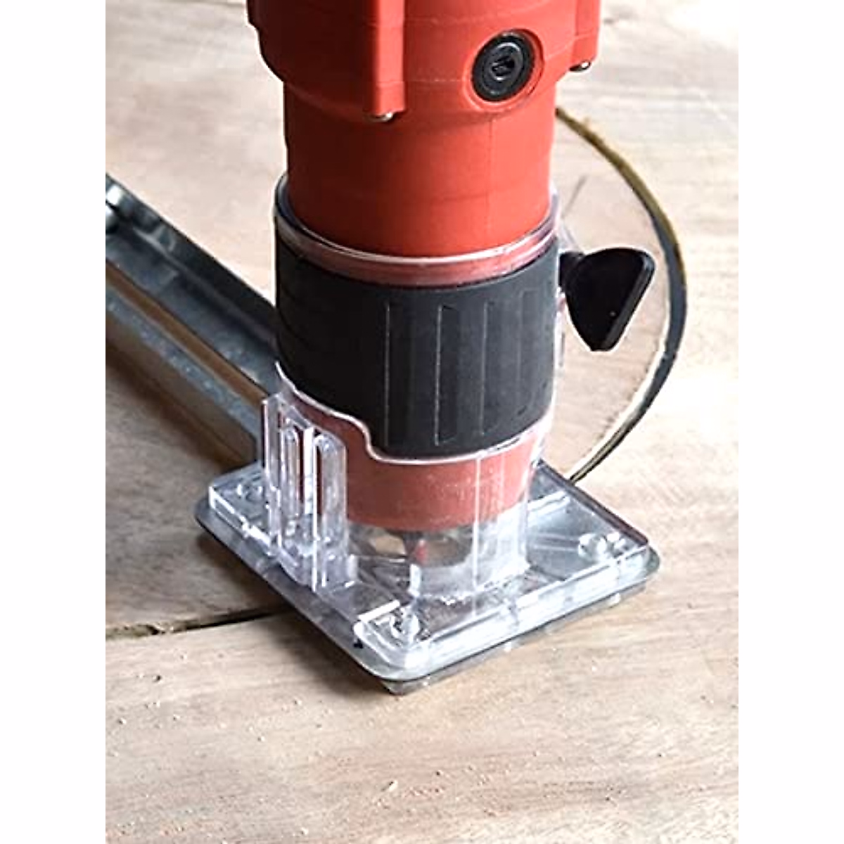 FUYGRCJ- Compact Router Bracket Wood Palm Router Tool Base Hand Trimmer Woodworking Jointer Cutting Palmming Base Electric Trimming Bracket for Slotting Trimming Carving 65mm Trimming Machine