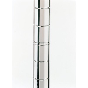 Metro Super Erecta SiteSelect Mobile Shelving Post, Chrome, 7.5" Height (Pack of 4)