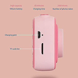 20 MP HD SLR Camera -High-Definition Front and Rear Dual-Camera Children's Camera,Take Photos and Videos, Listen to Music and Play Small Games, Children's Gift (Pink)