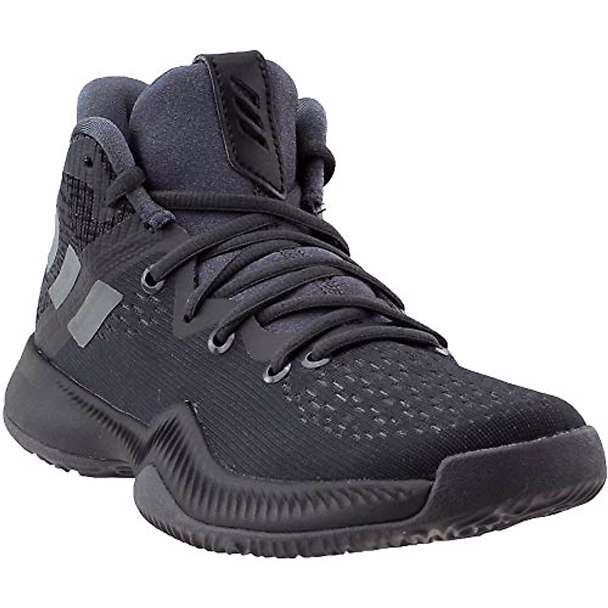 adidas Boy's Mad Bounce J Basketball Shoe, Utility Black/Black/Grey, 6.5 M US Big Kid