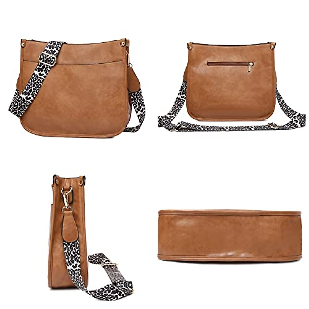 LMKIDS Purses and Handbags PU Leather Hobo Bags for Women Tote Bag Shoulder Bag with Adjustable Shoulder Strap (Cow Color)