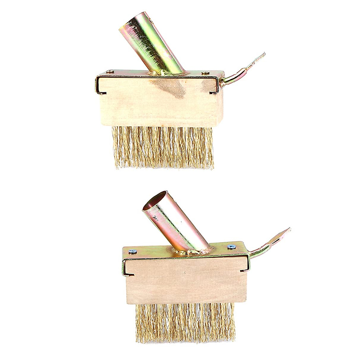 Happyyami 2PCS Weeding Wire Brush Tools Patio Weed Brush Head Set Replacement Gardening Weeding Tool Weed Remover for Outdoor Patio, Paving, Sideway, Garden Path and Driveway