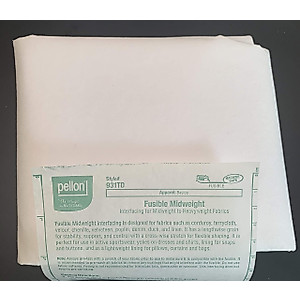 Pellon Midweight Fusible Interfacing 3 Yards x 20" Wide precut