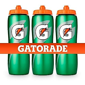 Gatorade 32 Ounce Contour Style Squeeze Water Bottle, 3 Pack by Gatorade