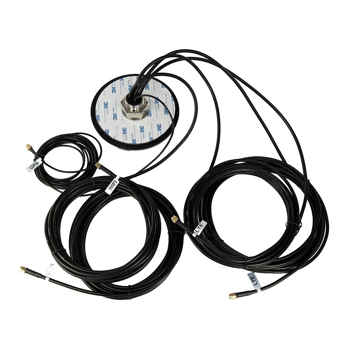 Proxicast 5-in-1 Professional Low-Profile MIMO LTE + Wi-Fi + GPS Screw Mount Combination Vehicle Antenna Compatible with Cradlepoint, Digi, Peplink and Other Modems/Routers (ANT-500-221)