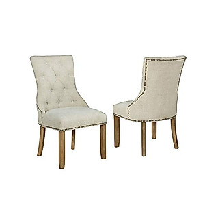 Best Quality Furniture Dining Side Chairs, Beige