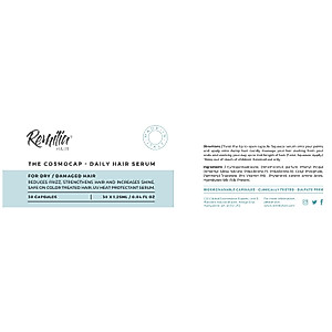 Remilia Hair Hair Serum with Keratin, Silk Protein & Vitamin B5-30 Capsules - Hair Styling Oils for Frizzy and Damaged Hair