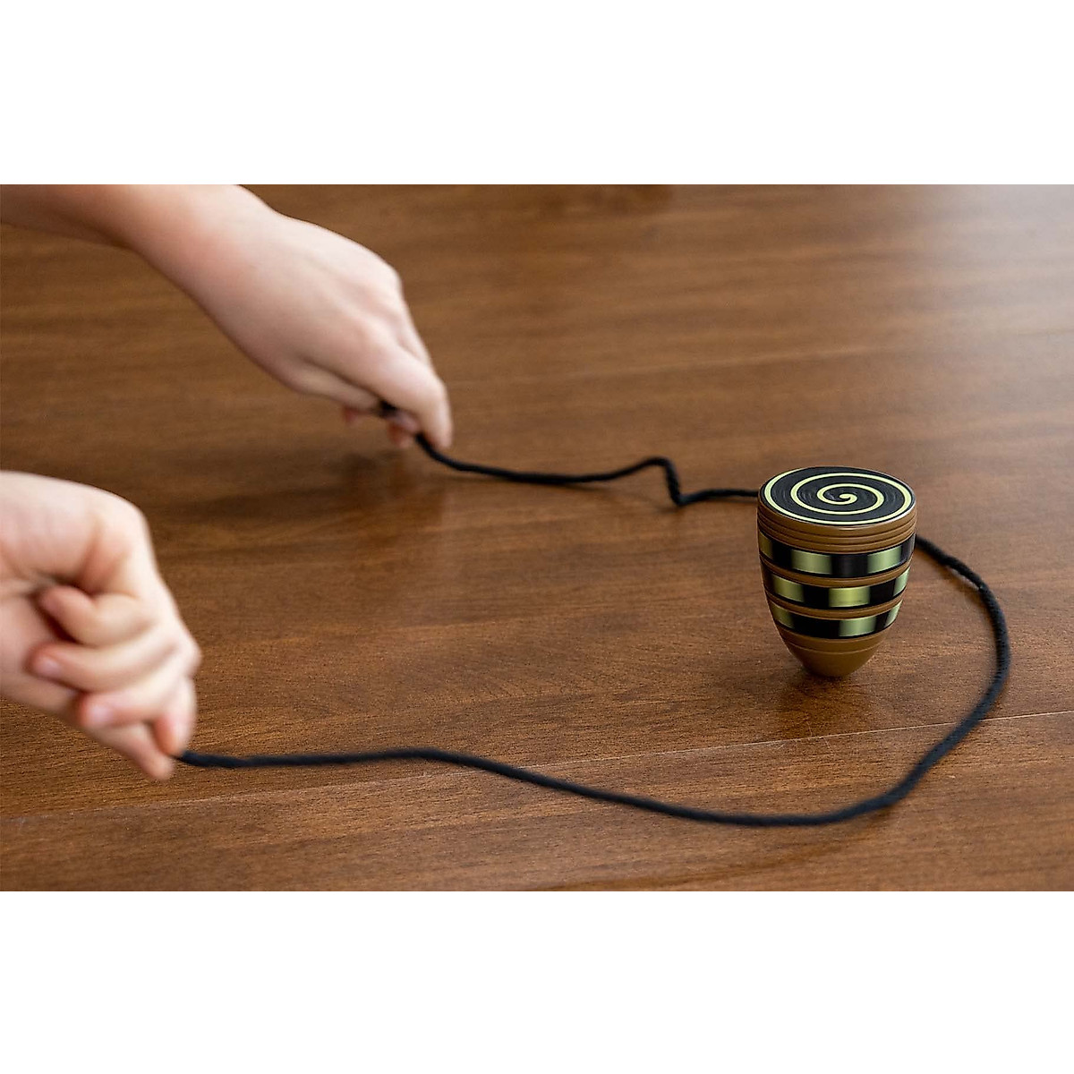 Ancient Toys – Wooden Spinning Top - King TUT’s Top - Perfect Way to Introduce History with Toys Used by Children Thousands of Years Ago. Packaged in Attractive Gift Box with Spinning String!