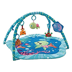 EMILYSTORES Baby Activity Play Gym Mats Ocean Park L30 x W30 Inch