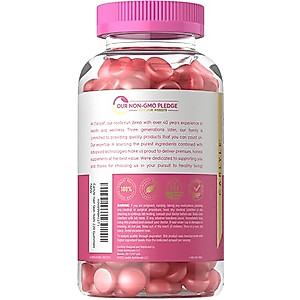 Carlyle Hair, Skin and Nails Gummies | 220 Count | Fruit Flavor Gummy Vitamins | with Biotin | Non-GMO, Gluten Free