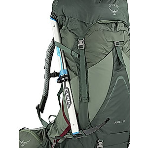 Osprey Aura AG LT 50L Women's Backpacking Backpack, Koseret/Darjeeling Spring Green, WXS/S