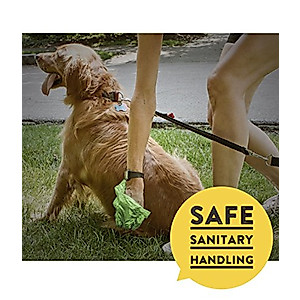 Poop Bags, Environment Friendly Pets N Bags Dog Waste Bags, Biodegradable, Refill Rolls, Includes Dispenser (16 Rolls / 240 Count)