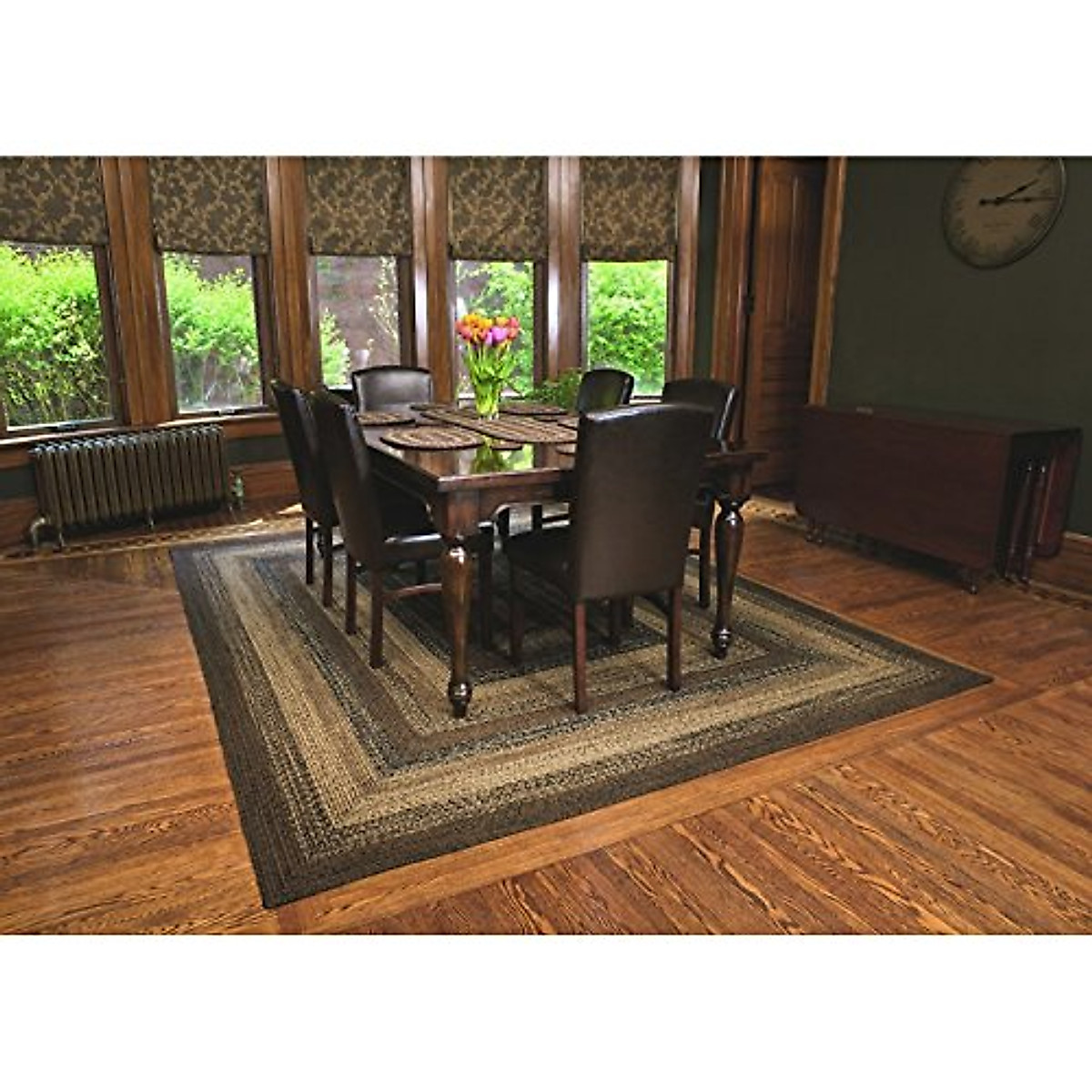 IHF Home Decor | Cappuccino Premium Braided Collection | Primitive, Rustic, Country, Farmhouse Style | Jute/Cotton | 30 Days Risk Free | Accent Rug/Door Mat | 27"x48" Rectangular