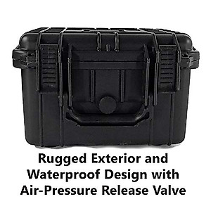 CASEMATIX Travel Case Compatible with Samsung Freestyle Projector and Smart Projector Accessories, Waterproof Impact Resistant Portable Projector Case with Shock Absorbing Padded Foam