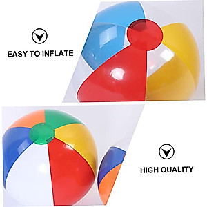 ibasenice 12PCS Beach Ball Dance Party Decorations Kids playset Outdoor Inflatable Pool Swimming Pool for Kids Baby Toy Outside Toys PVC Sports Ball Water Park Ball Inflatable Ball Summer