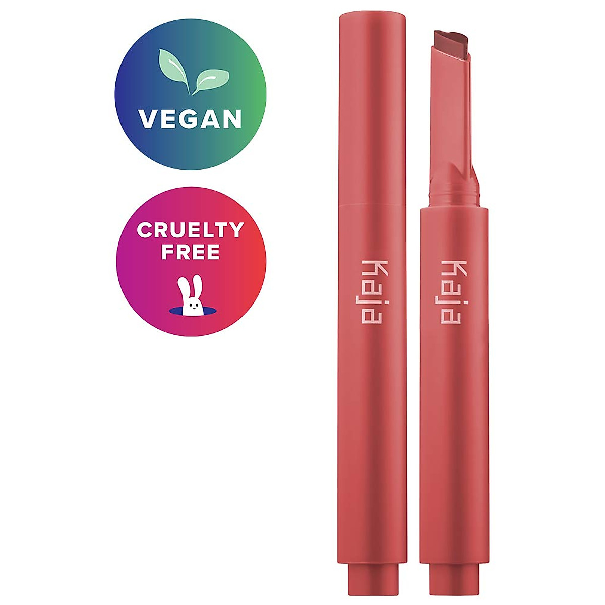 Kaja Lip Gloss - Heart Melter | High-shine, Glossy Finish, Soft Rosy Mauve, Moisturize, 03 Crazy 4U, 0.04 Oz