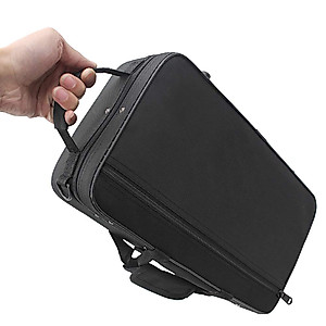 Clarinet Gig Bag Uk Sib Accessories,Clarinet Case,Water resistant Clarinet Bag Case Black Foam Padded Thickened Ox Cloth Storage Bag with Strap for Clarinet Case