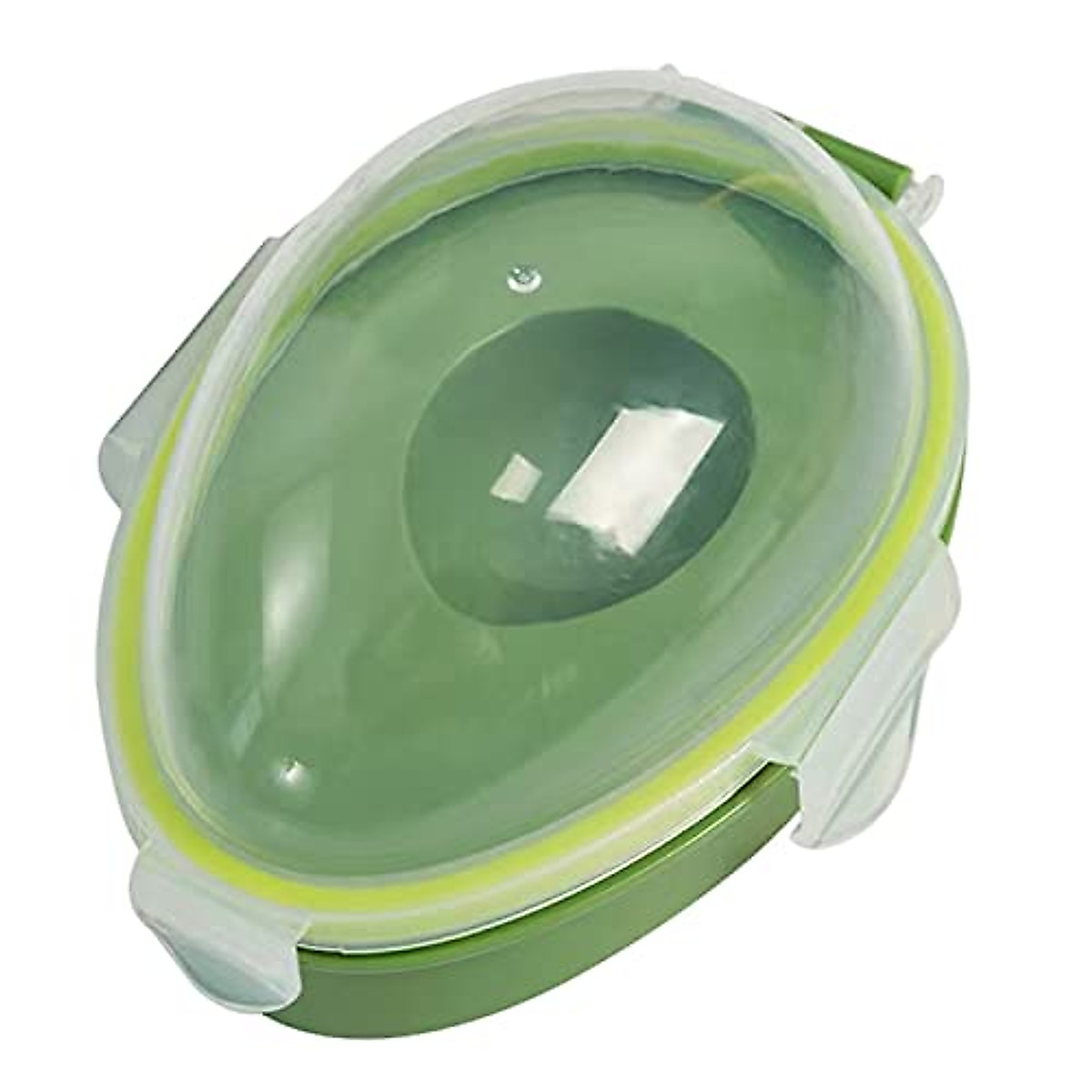 BAOYAO Avocado Saver Holder, Reusable Avocado Storage Food Crisper Storage Box Fruit Fresh Container Avocado Keeper Container to Keep Your Avocados Fresh(COLOR:green)