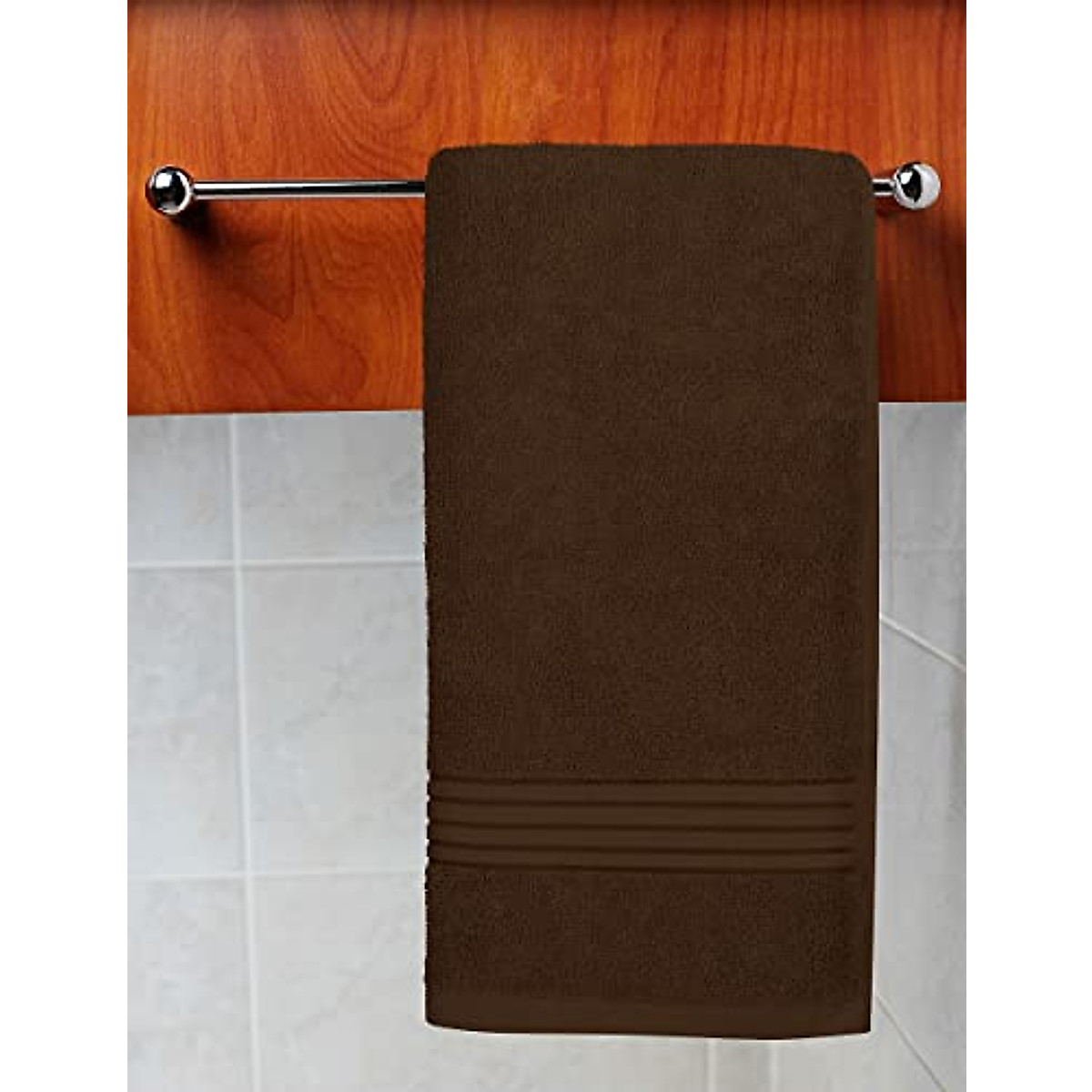 Utopia Towels 6 Piece Luxury Hand Towels Set, (16 x 28 inches) 100% Ring Spun Cotton, Lightweight and Highly Absorbent 600GSM Towels for Bathroom, Travel, Camp, Hotel, and Spa (Dark Brown)