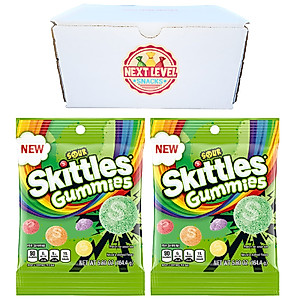 SKITTLES Sour Gummies Candy - 5.8oz bag (Pack of 2)
