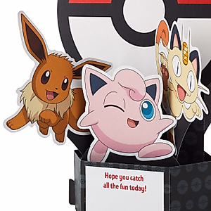 Hallmark Pop Up Birthday Card for Kids (Pokémon) Paper Wonder 3D Card for Birthday Boy